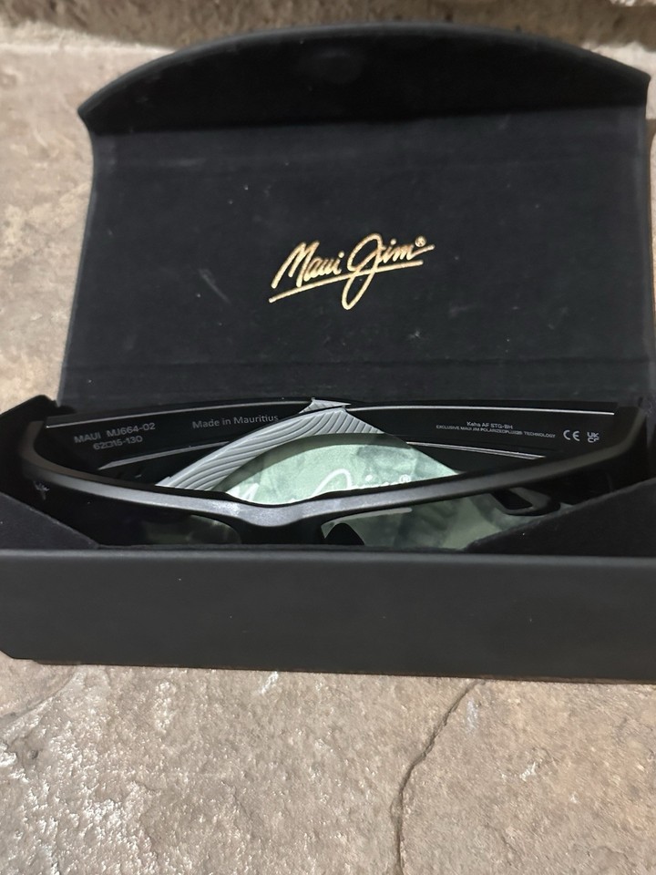 maui jim keha Mj 664 sunglasses blue hawaii Mirror Gray polarized | eBay