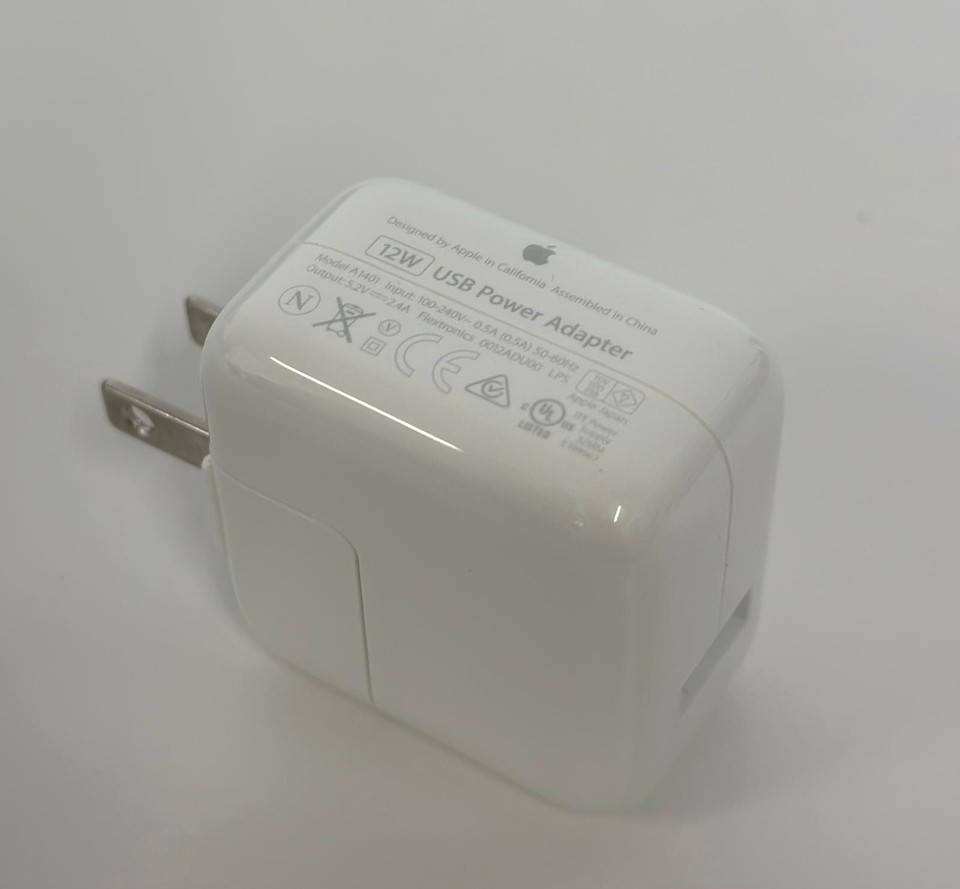 Genuine OEM Apple 12W USB Power Adapter Type A Wall Charger for iPhone ...