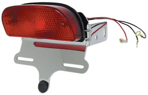 Rear Taillight License Plate Bracket For 84-99 Harley Softail FXST FXWG ...