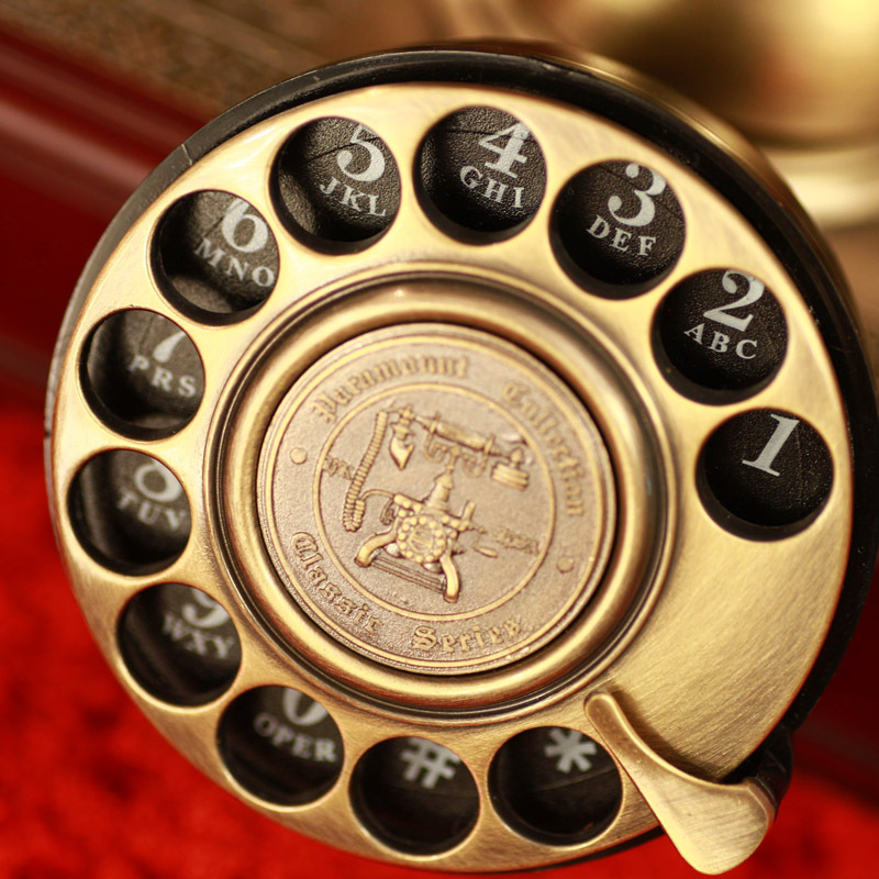 1894 classic wood metal retro Antique phone Vintage rotary dial ...