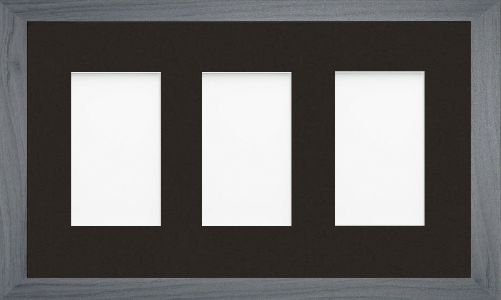 Grey Multi Aperture Photo Picture Frame & Mount With Choice Of 23 ...