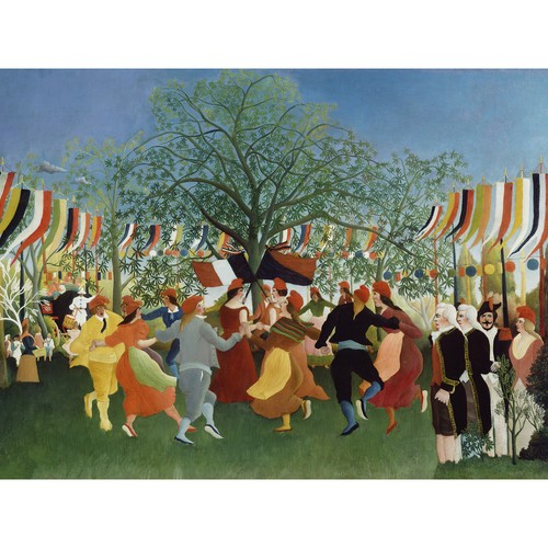 Rousseau Centennial Independence Dance Painting XL Wall Art Canvas ...