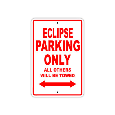 Eclipse Parking Only Boat Ship Wall Art Notice Decor Novelty Aluminum ...
