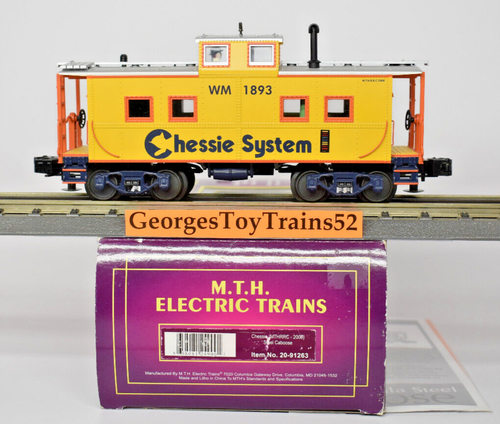MTH PREMIER O 2008 MTHRRC 1893 WM CHESSIE LITED STEEL CABOOSE 20-91263 ...