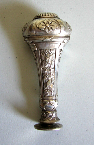 BRITISH WAX SEAL STAMP - Silver - 19th Century Victorian - Superb ...