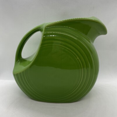 Chartreuse Green FiestaWare Large Disc Pitcher Excellent Condition | eBay