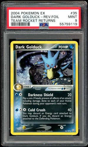 Pokemon Dark Golduck Ex Team Rocket Returns Reverse Holo Card - PSA 9 ...