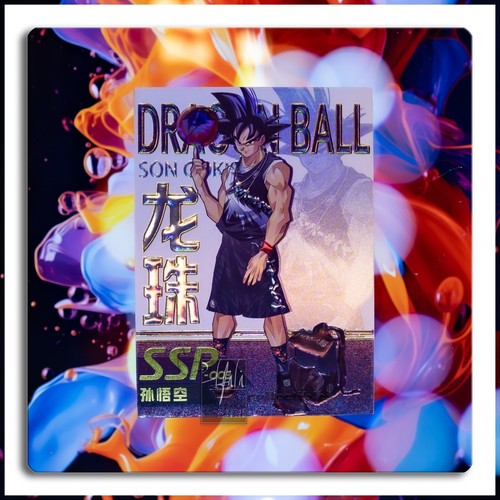 Goku Basketball Drip SSP Card Premium Dragon Ball Textured Holo Set ...