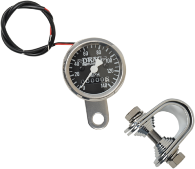 Drag Specialties Small 1 7/8" Mechanical LED Speedo Speedometer Harley ...