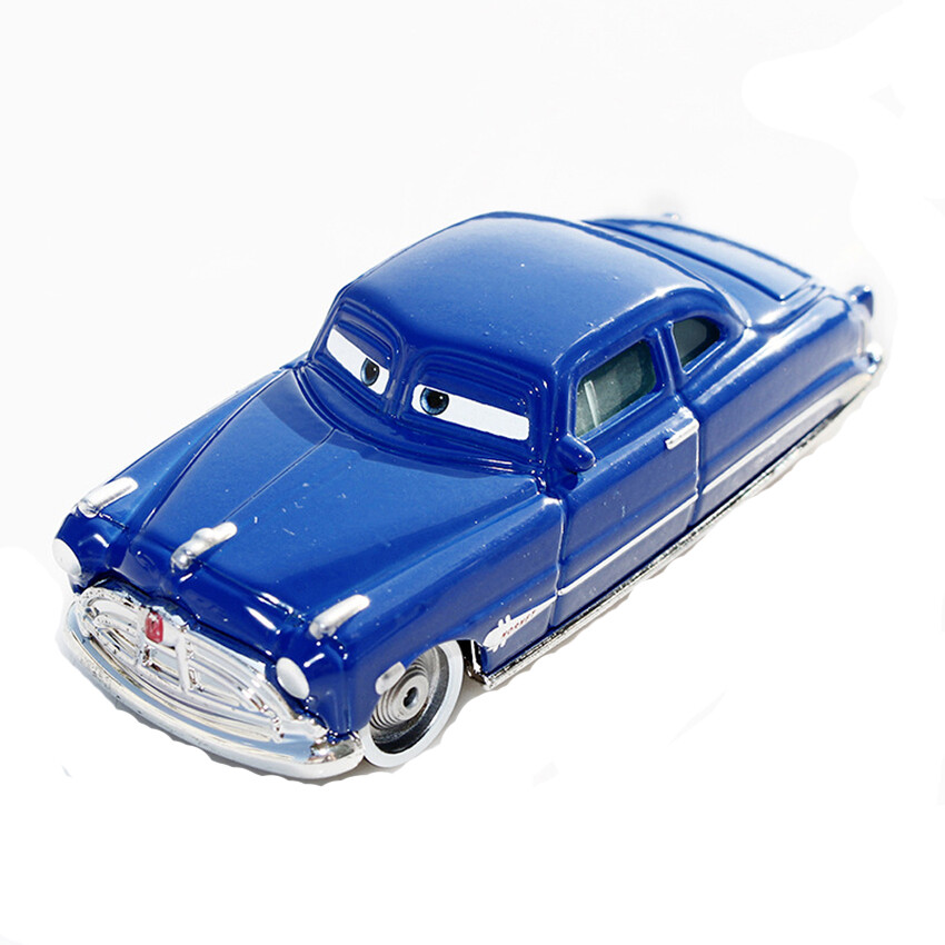 Diecast Model Car Disney Pixar Cars Blue Lightning McQueen Dinoco King ...