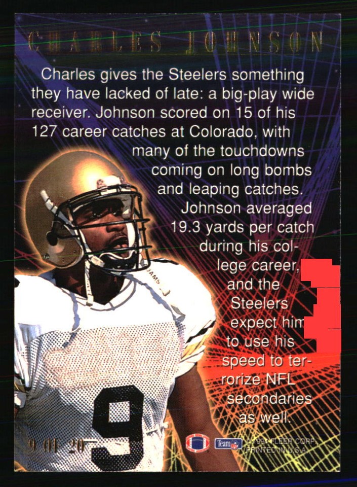 Charles Johnson 1994 Ultra #9 FOOTBALL Card | eBay