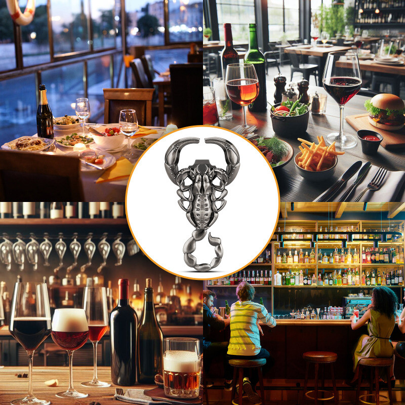 Unique Scorpion Shaped Bottle Opener Metal Beer Corkscrew for Kitchen ...