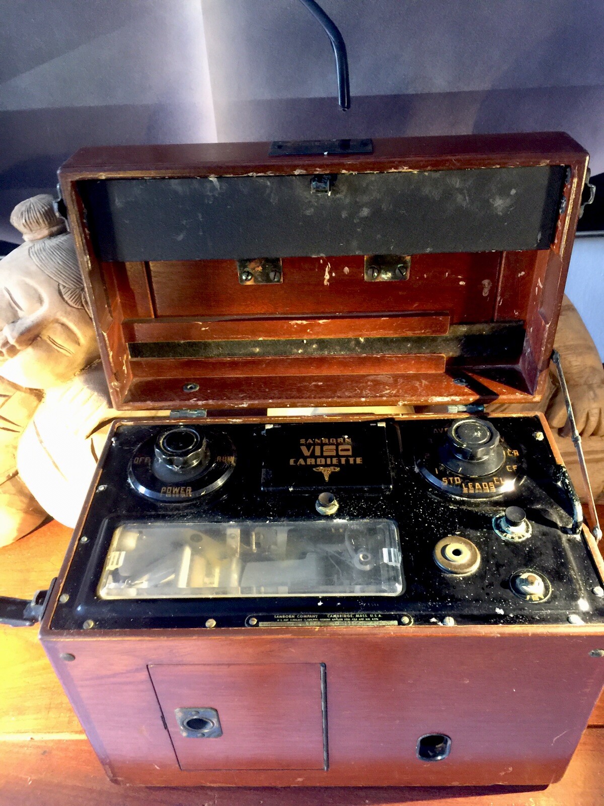 Antique Medical Sanborn Portable EKG Machine Model 51 | eBay