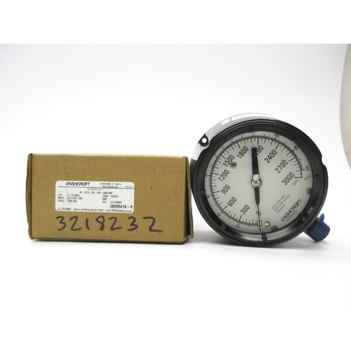 ASHCROFT 45-1279-SSL-04L-3000#BR 3000PSI 4-1/2" NSMP | eBay