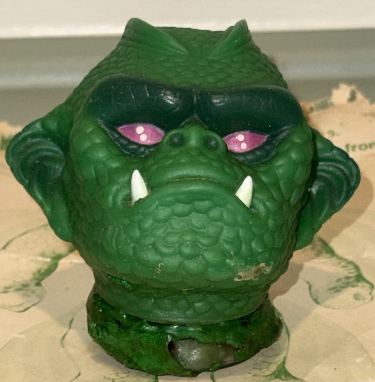 Vintage 1977 Kenner Stretch Monster Green Head Only - Stretch Armstrong ...