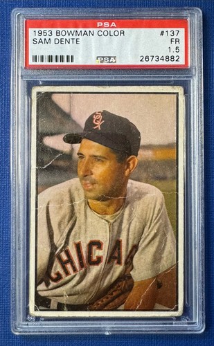 1953 Bowman Color - Sam Dente #137 for sale online | eBay