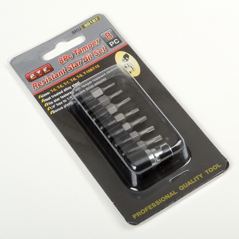 8pc Tamper Resistant Star Bit Set | eBay