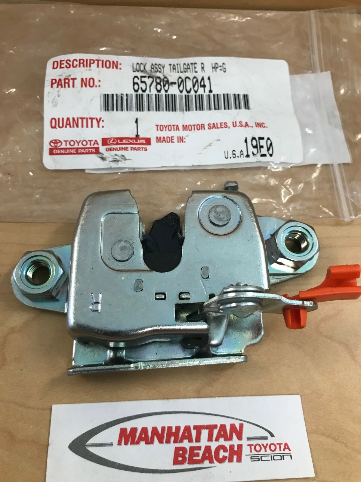 07-20 TUNDRA TAILGATE LATCH LOCK RIGHT PASSENGER SIDE 65780-0C041 | eBay