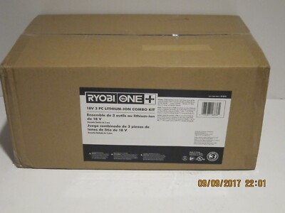 Ryobi P1874 18-Volt ONE+ Lith-Ion Cordless Combo Kit (3-Tool) FREE ...