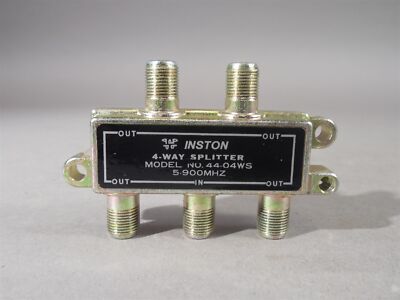 Lot of 18 4-Way Splitters Coaxial Cable Signal Type F Splitter to 900 ...