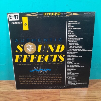 VTG. 1970S AUTHENTIC SOUND EFFECTS VOL 5. LP VINYL RECORD 33 1/2 RPM | eBay
