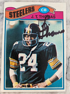 J.T. Thomas signed PITTSBURGH STEELERS card 1977 Topps | eBay