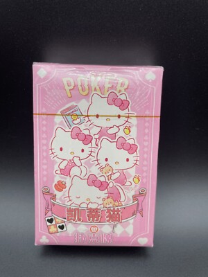 Hello Kitty Kawaii Poker Game Playing Cards NIP 54 Pcs | eBay