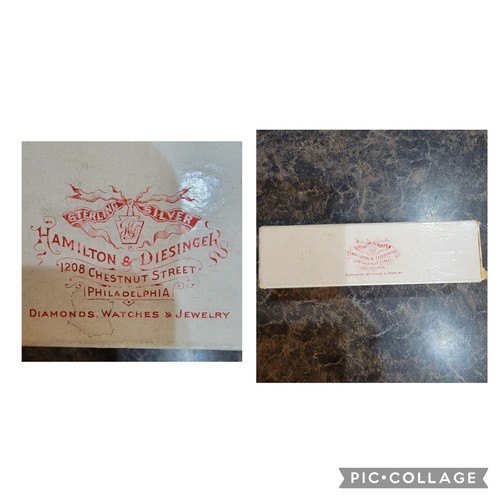 Antique Hamilton & Diesinger Philadelphia Jewelry Vintage Presentation ...
