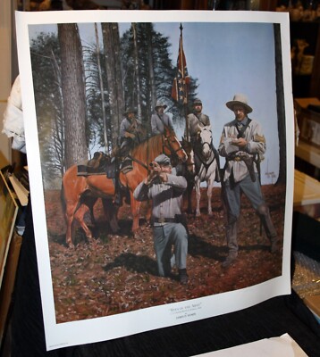 large C.S. Calvary Art Print by James Wempe 24.5 x 27", Civil War ...