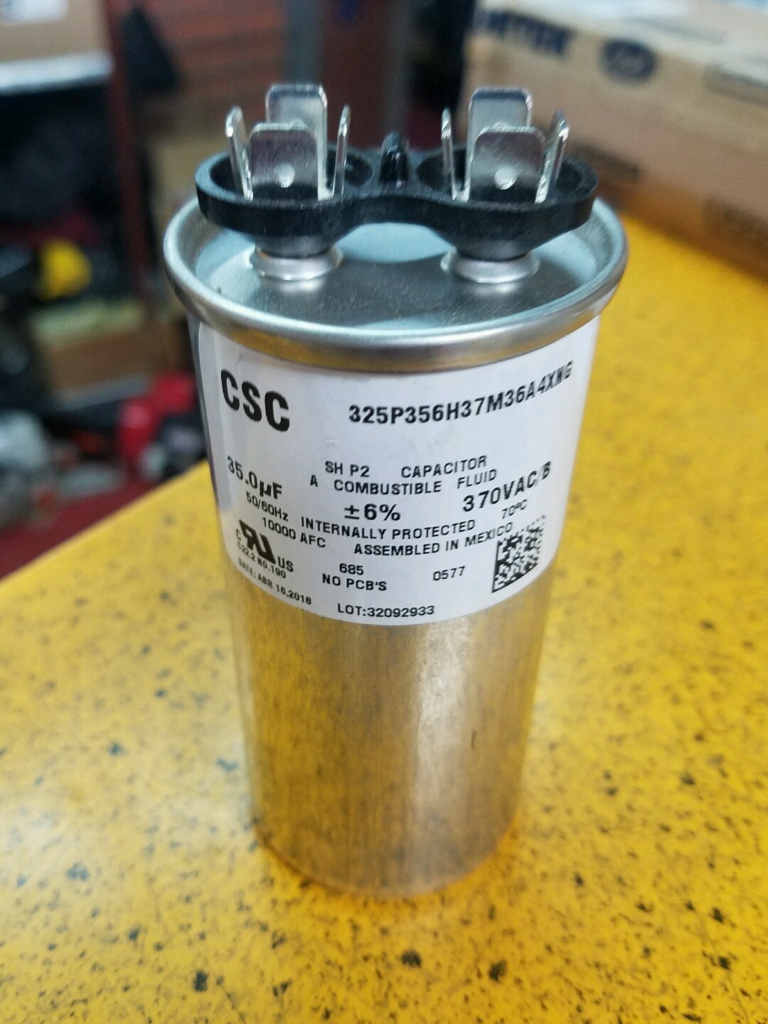 CAPACITOR 35 MF 370 VAC 50/60 HZ CSC | eBay