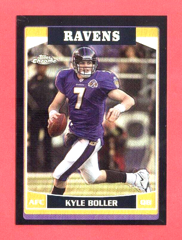 2006 TOPPS CHROME (FB) Kyle Boller SP REFRACTOR PARALLEL CARD #79 #'ed ...