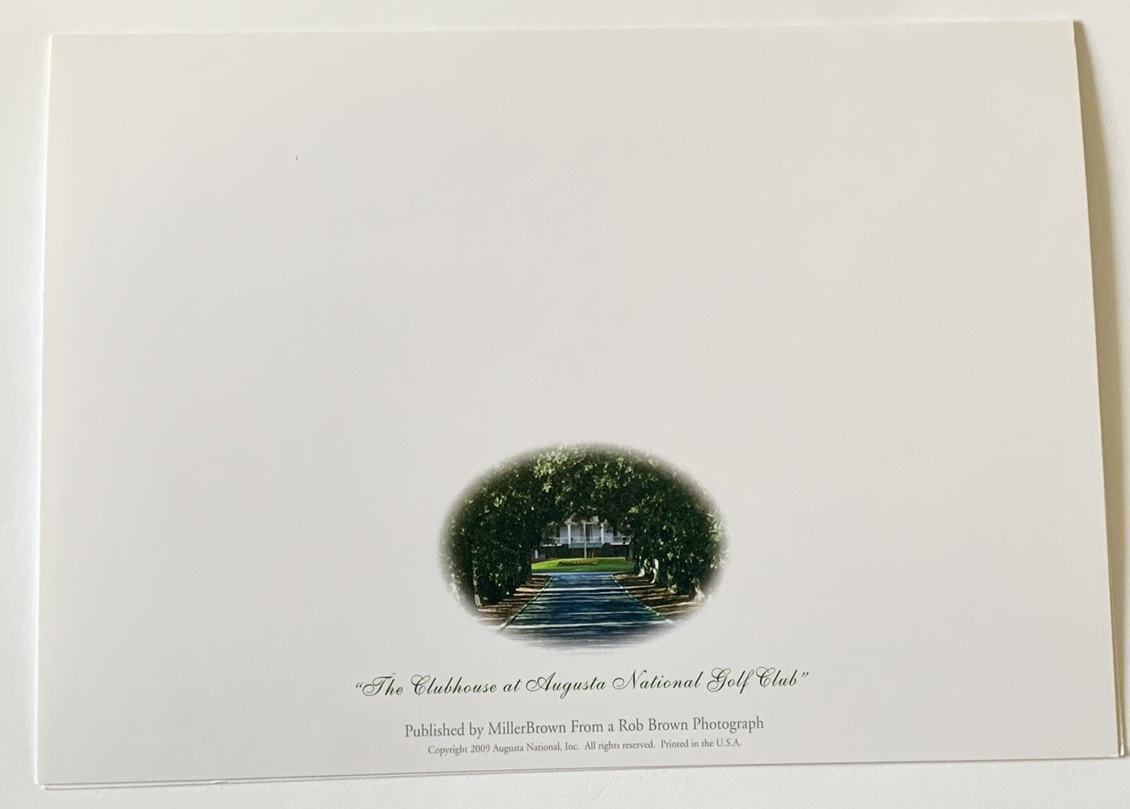 Anthony Kim signed Masters golf Postcard Augusta National photo 2025 ...