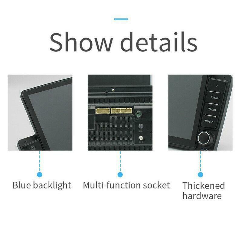 Car 9.5" Double Din Stereo Radio with Bluetooth GPS Navigation Wifi ...