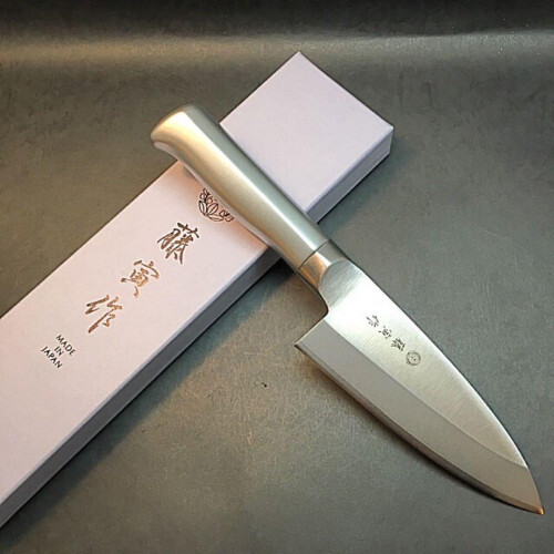 Fujitora All Stainless Steel Deba Knife 120mm DP Cobalt Alloy limited ...