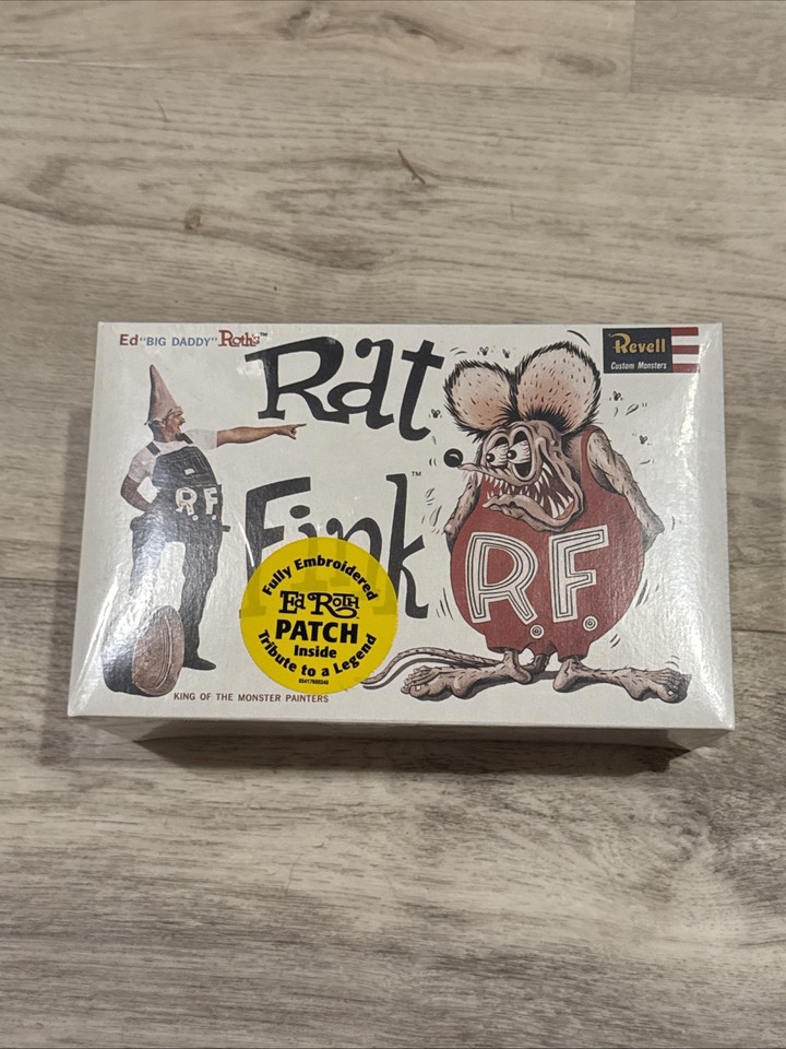 Revell 2001 Rat Fink w/ Patch Ed Roth Big Daddy Model Kit Factory ...