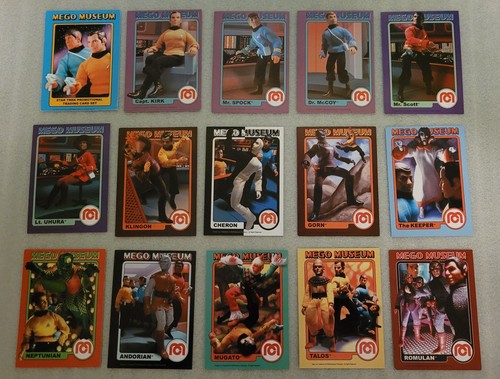 Mego Museum Trading Cards 2006 Star Trek Complete Set 15 Checklist Crew ...