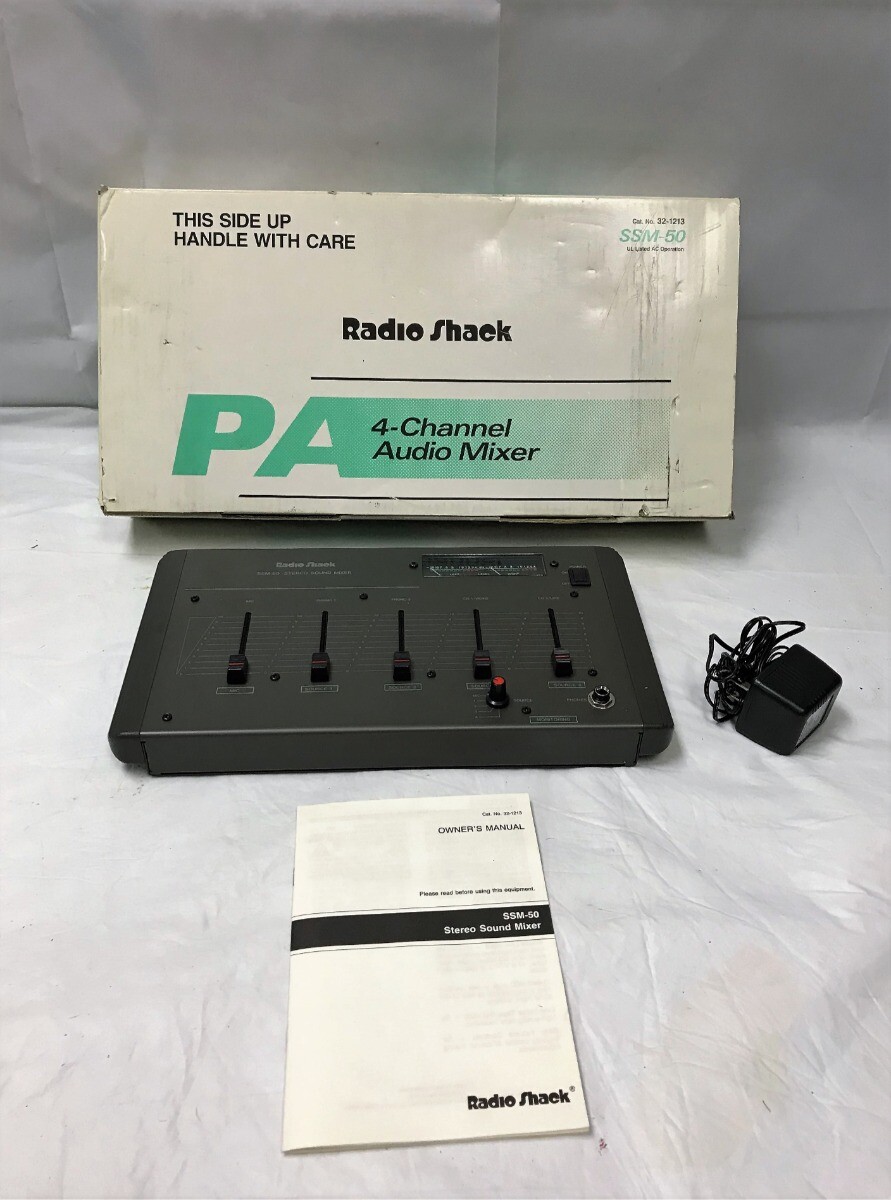 Radio Shack 4 Channel Stereo Sound Audio Mixer Ssm-50 for sale online ...