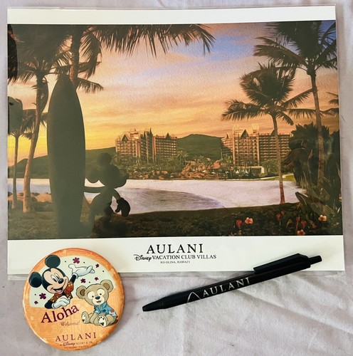 Disney Aulani Vacation Club DVC Exclusive Print NEW and SEALED+Button ...