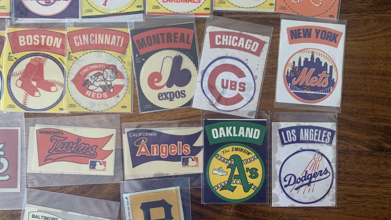 1968-1972 FLEER "CLOTH BASEBALL TEAM STICKERS LOT OF 29 | eBay
