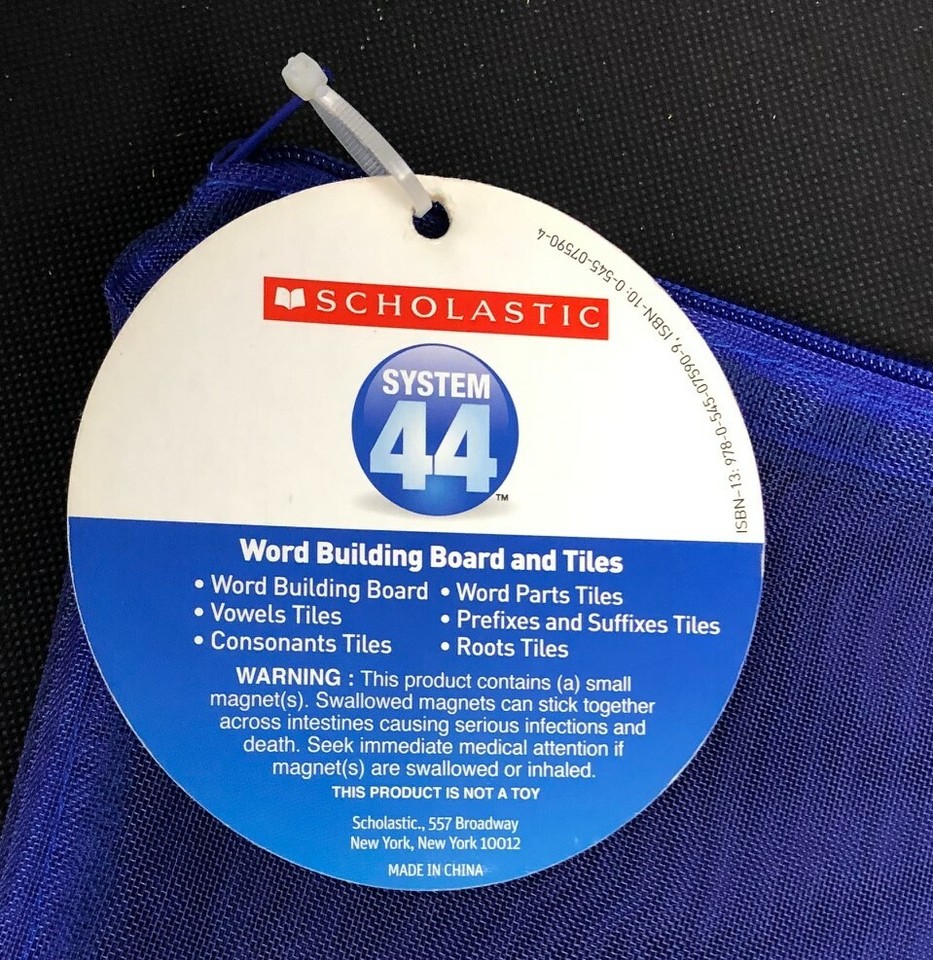 Scholastic SYSTEM 44 - WORD BUILDING BOARD & TILES KIT (in original ...