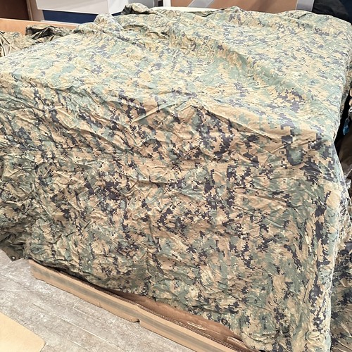 USMC MARPAT Woodland Reversible Field Tarp Hasty Shelter Tarpaulin USGI ...