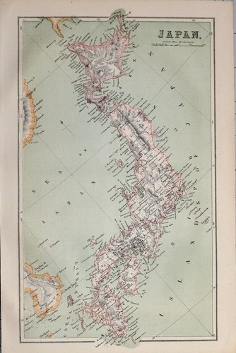 1885 MAP JAPAN JEZO NIHON TOKIO TOKYO | eBay