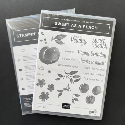 Stampin' Up! SWEET AS A PEACH Stamp Set & PEACH DIES Peachy Birthday ...