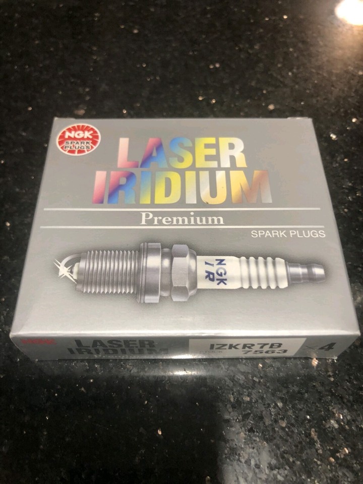 REAL GENUINE NEW NGK OEM+ Laser Iridium Spark Plugs 4-Pack 7563 IZKR7B ...