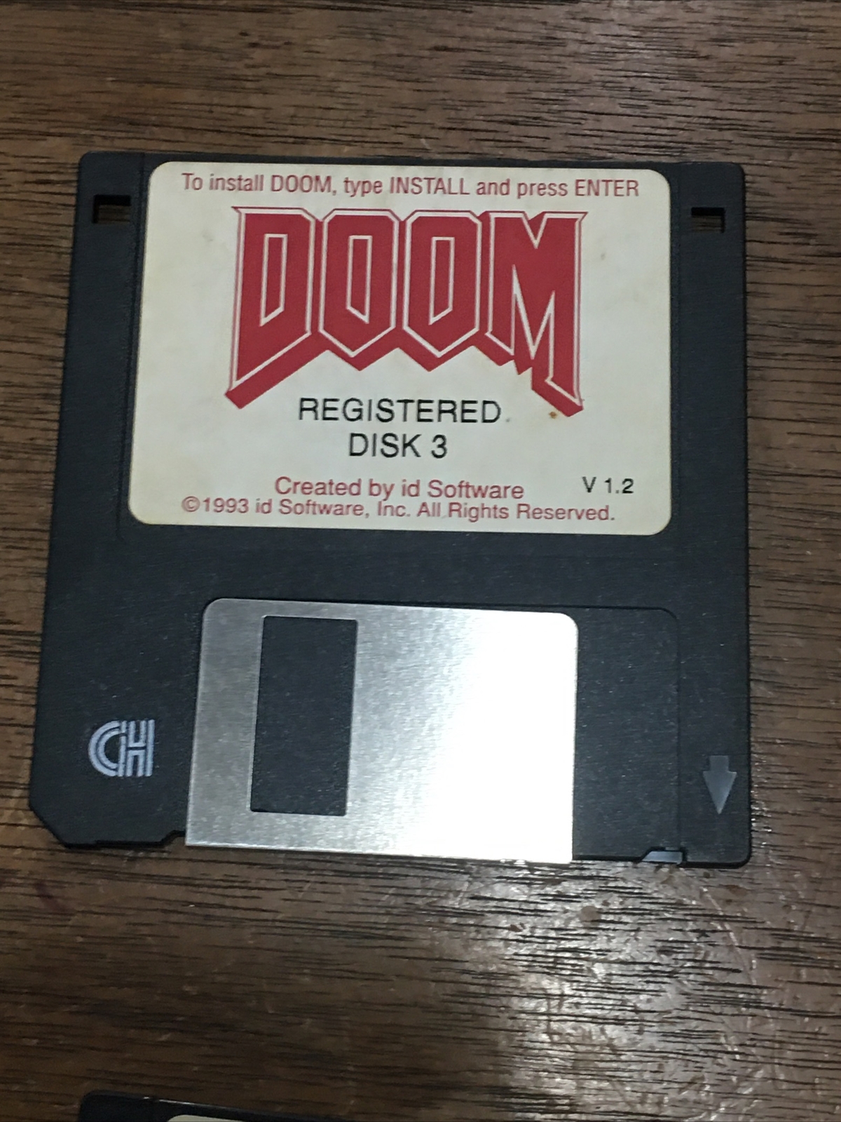 Original DOOM Registered v1.2 1993 Floppy Disks # 1-4 This set is VERY ...