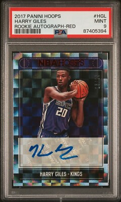 2017-18 PANINI HOOPS ROOKIE AUTOGRAPH #HGL HARRY GILES RED RC AUTO /25 ...