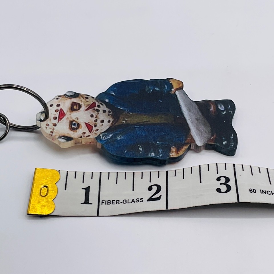 Halloween Jason KEYCHAIN KEYRING CLIP Horror Friday 13th Movie Ornament ...