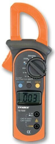 Tenma 72-7222 - Clamp Meter, Auto, Mean Value, 400 A AC, 600 V AC, 600 ...