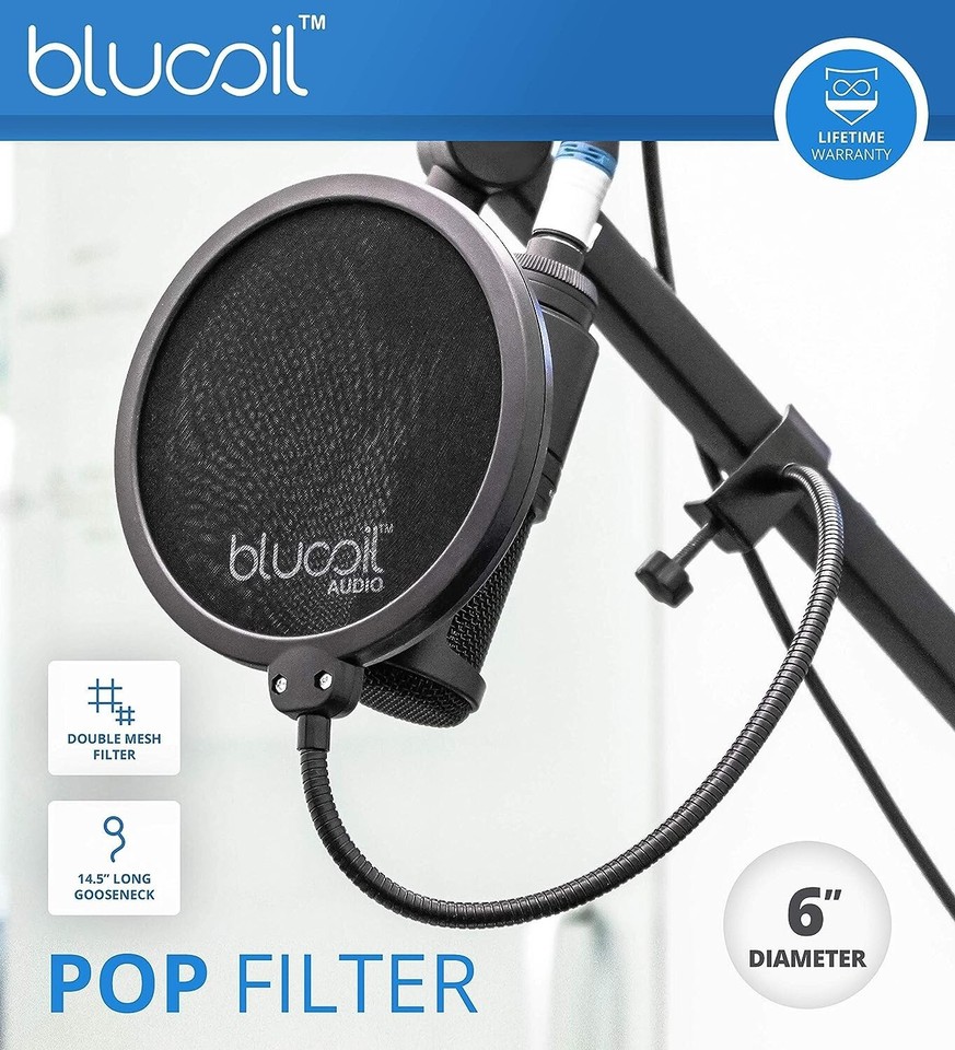 Universal Pop Filter Windscreen for Studio Professional Handheld ...