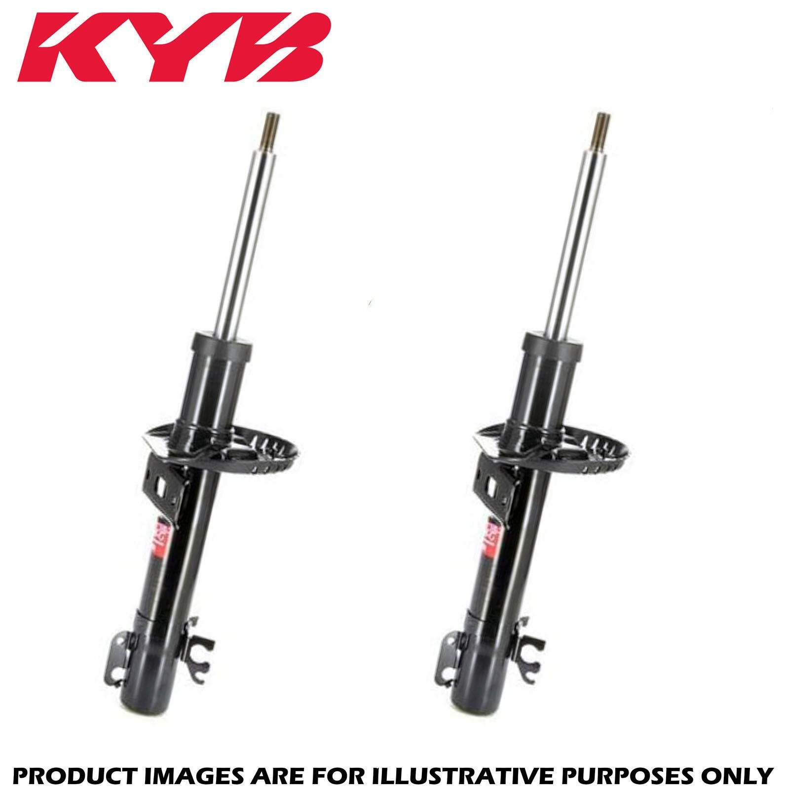 KYB 2x FRONT Shock Absorbers Struts for VW POLO 6R AUDI A1 8X | eBay ...